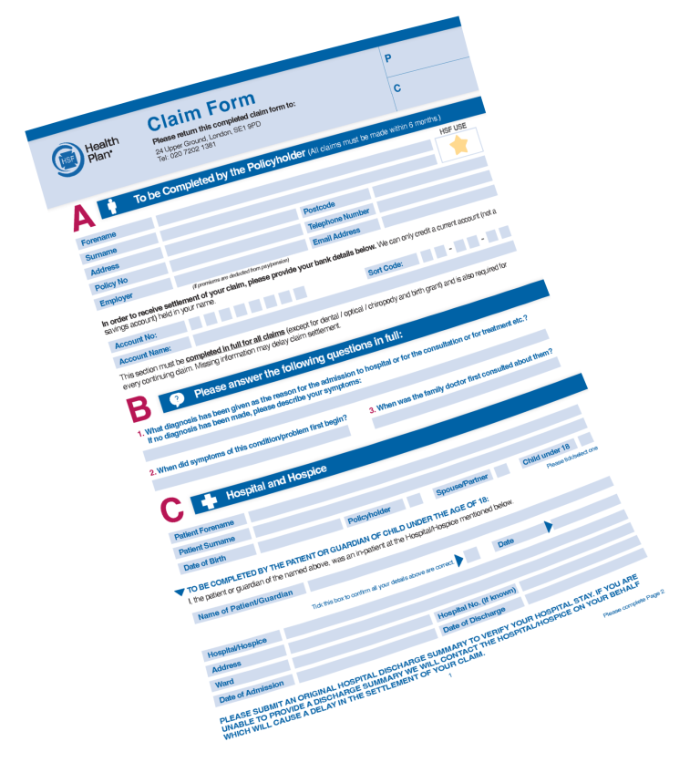 HSF Claim Form - HSF UK